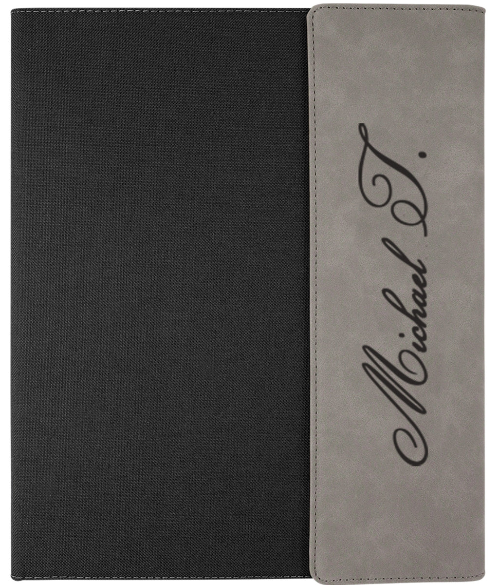 Personalized Leather Portfolio, Leather Padfolio, Leather Portfolio Zi ...